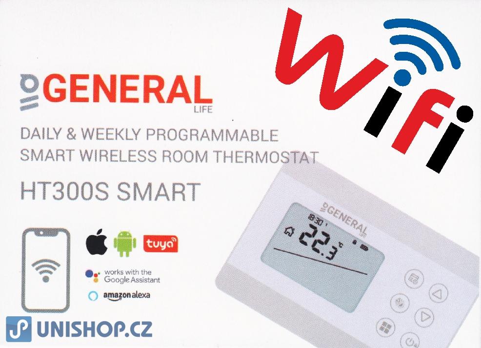 WiFi programovatelný bezdrátový termostat General HT330S SMART | UNISHOP